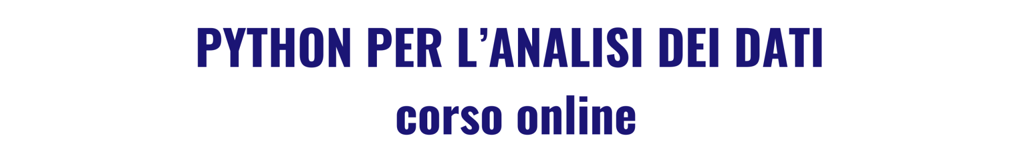 Python per l’analisi dei dati corso on line – Siam1838